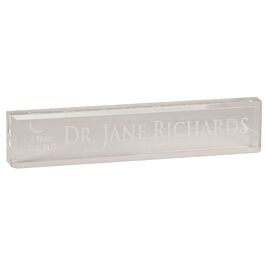 Clear Acrylic Name Bar