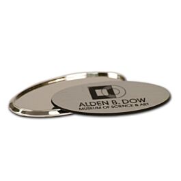 Oval Plastic Name Badge