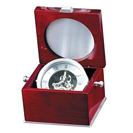 Rosewood Classic Box Clock